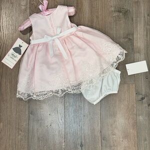 Rare Editions | Dresses | Rare Editions Pink Lace Trim Formal Dress ...